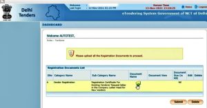 Delhi e Procurement: Documents, Register, Apply, ETender