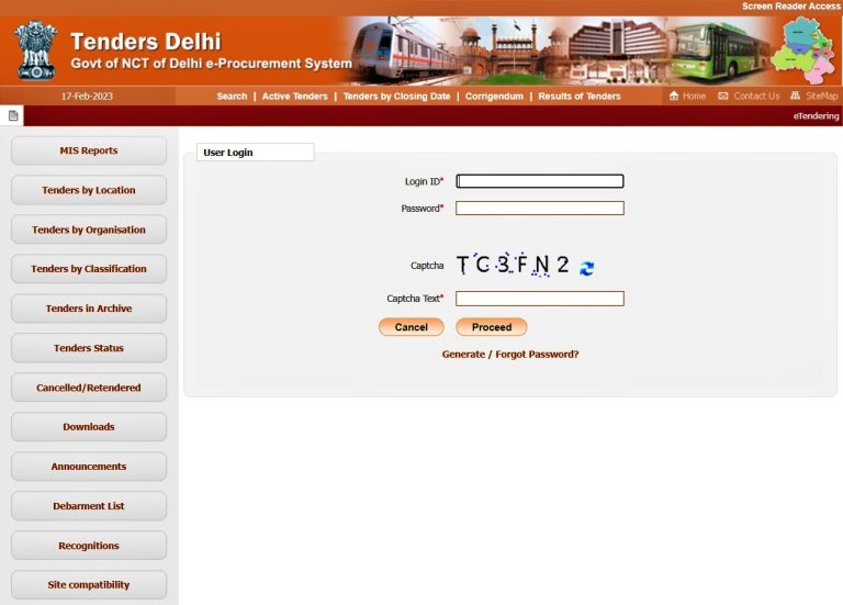 Delhi e Procurement: Documents, Register, Apply, ETender