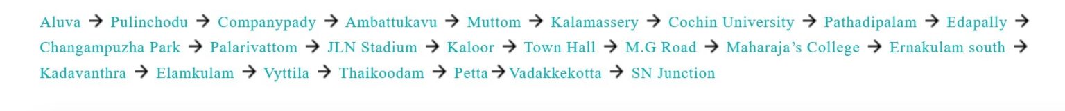 Kochi Metro: Timing, Route Map, Charges, Metro Card, Dormitory