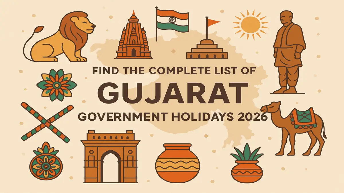 Gujarat Government Holidays 2026: Public, Optional Holidays