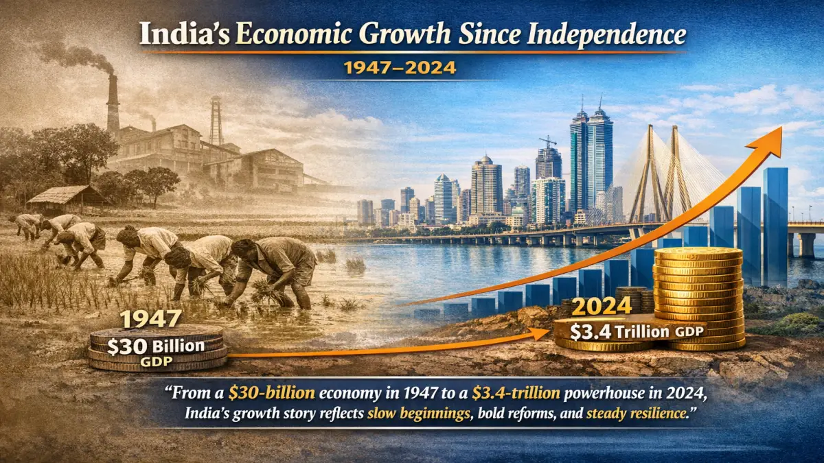 GDP Growth Rate for India: Trends Since 1947 and Latest Data